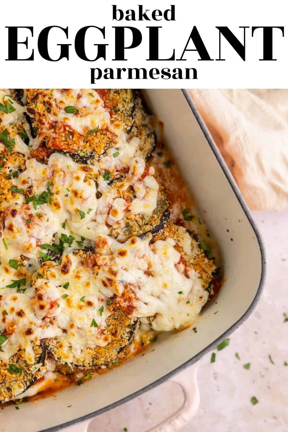 Crispy Baked Eggplant Parmesan (No-Fry) | Scarlati Family Kitchen