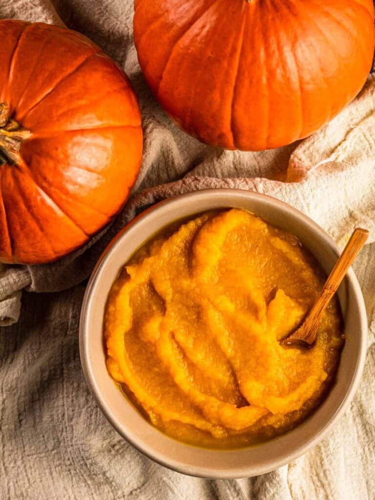 How to Make Pumpkin Puree (Roasted Fresh Pumpkin) | Scarlati Family Kitchen