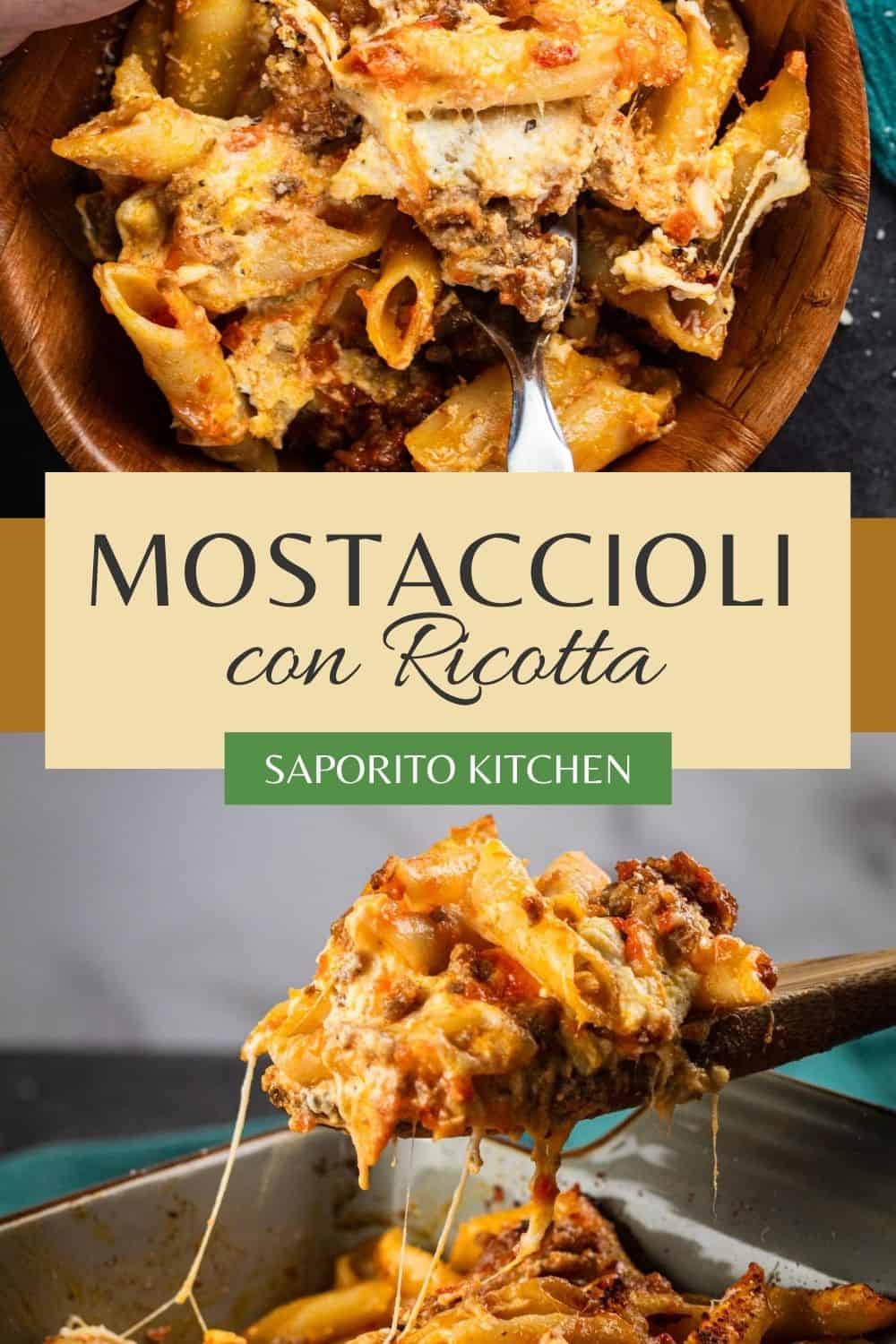 Baked Mostaccioli con Ricotta Recipe | Scarlati Family Kitchen