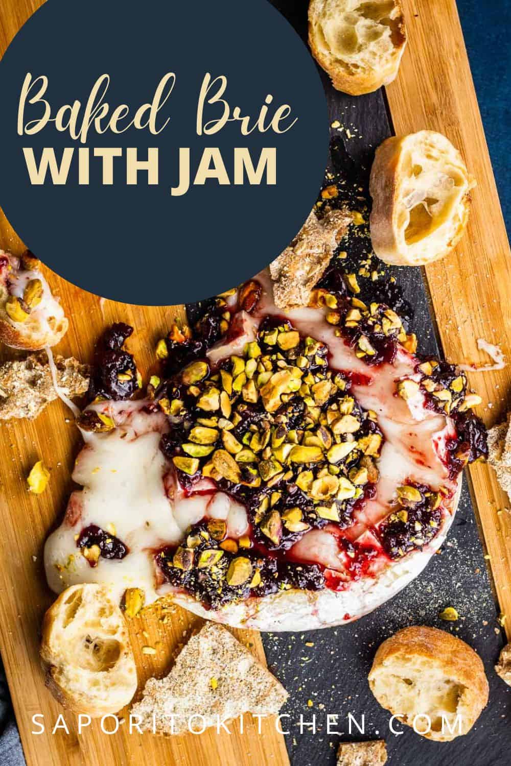 Baked Brie with Jam (3 Ingredients) | Scarlati Family Kitchen