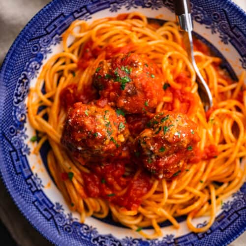 Juicy Oven Baked Italian Meatballs | Scarlati Family Kitchen