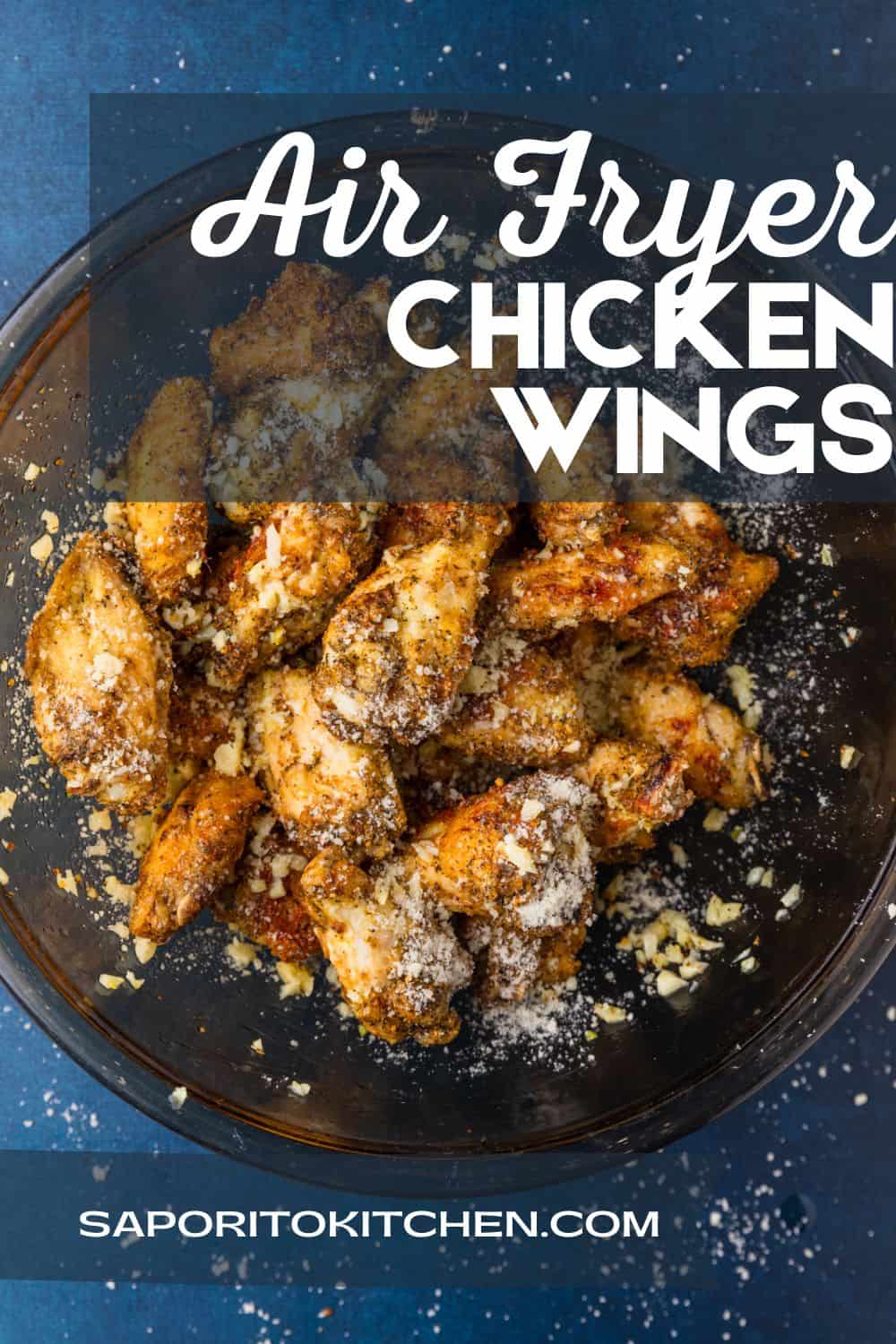 Crispy Garlic Parmesan Chicken Wings (Air Fryer) | Scarlati Family Kitchen