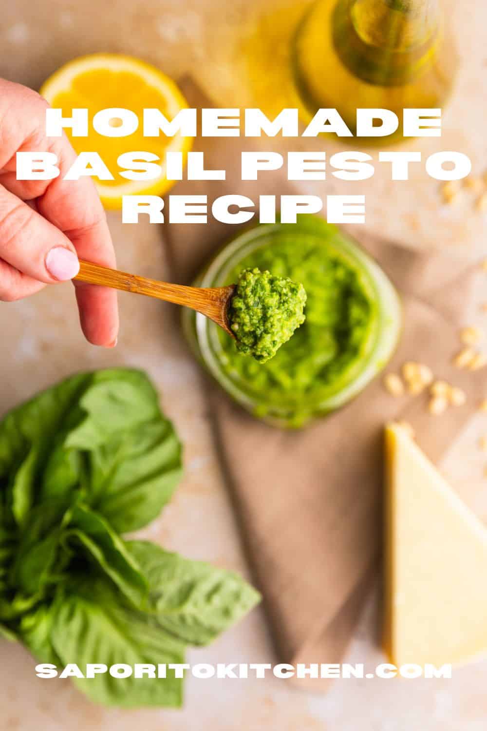 Homemade Italian Fresh Basil Pesto Recipe - Scarlati Family Kitchen