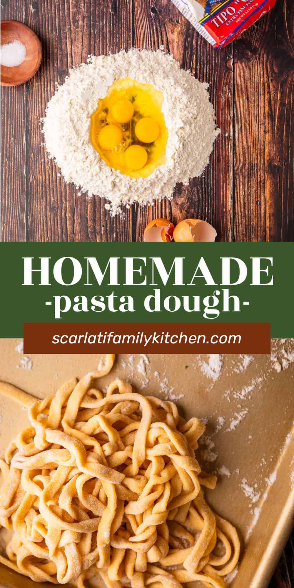 Homemade Pasta Recipe (Just 3 Ingredients!) | Scarlati Family Kitchen