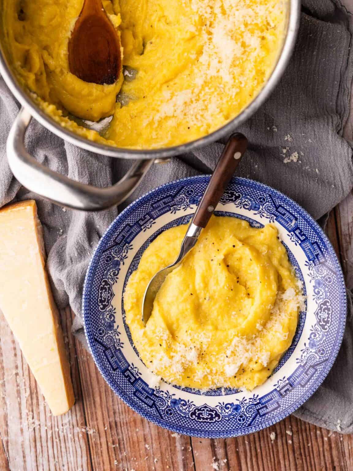 Creamy Parmesan Polenta (Easy Italian Side Dish) | Scarlati Family Kitchen