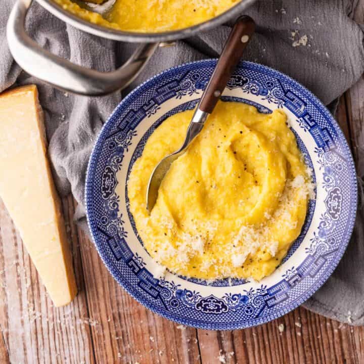 Creamy Parmesan Polenta (Easy Italian Side Dish) | Scarlati Family Kitchen