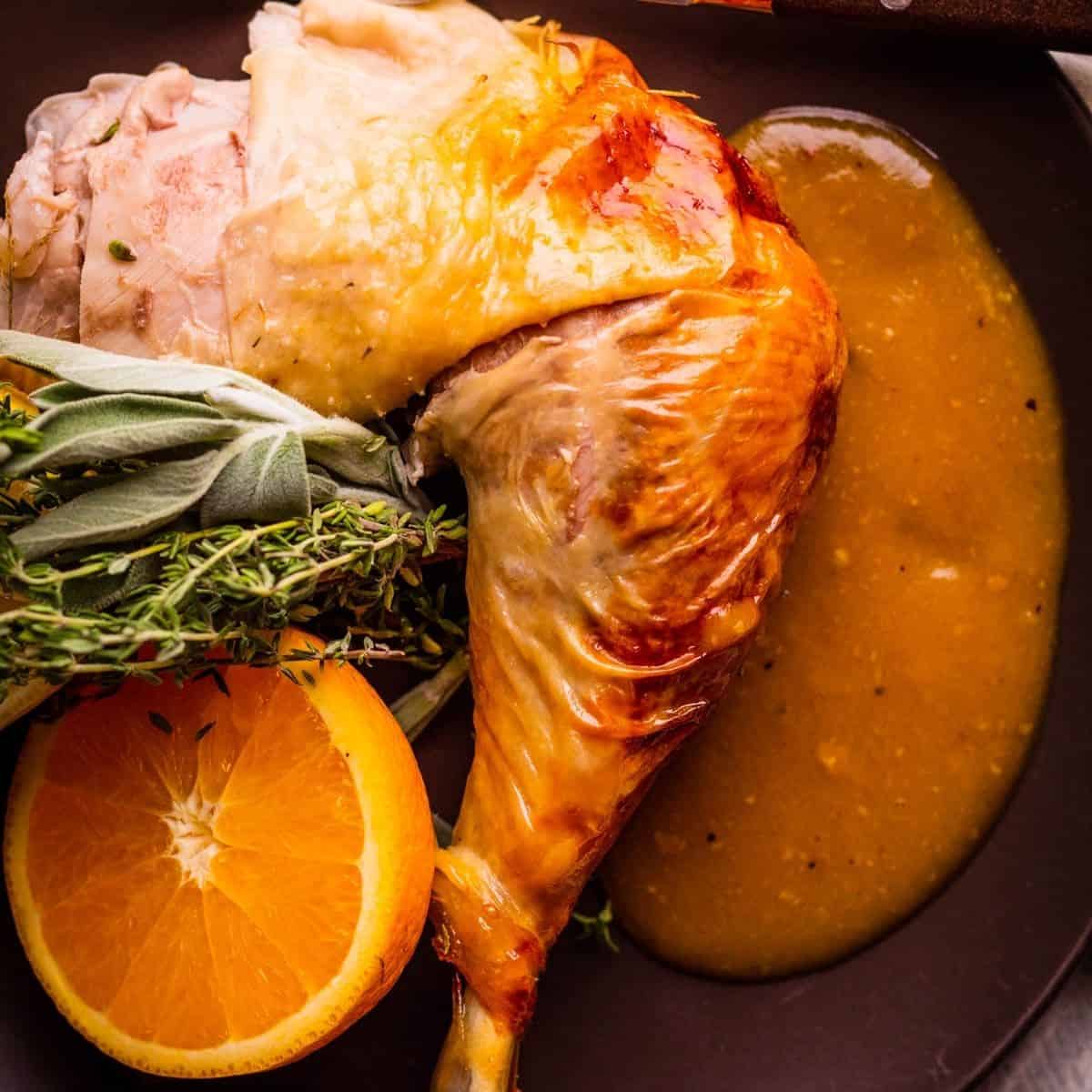 Apple Cider Turkey Gravy from Drippings | Scarlati Family Kitchen
