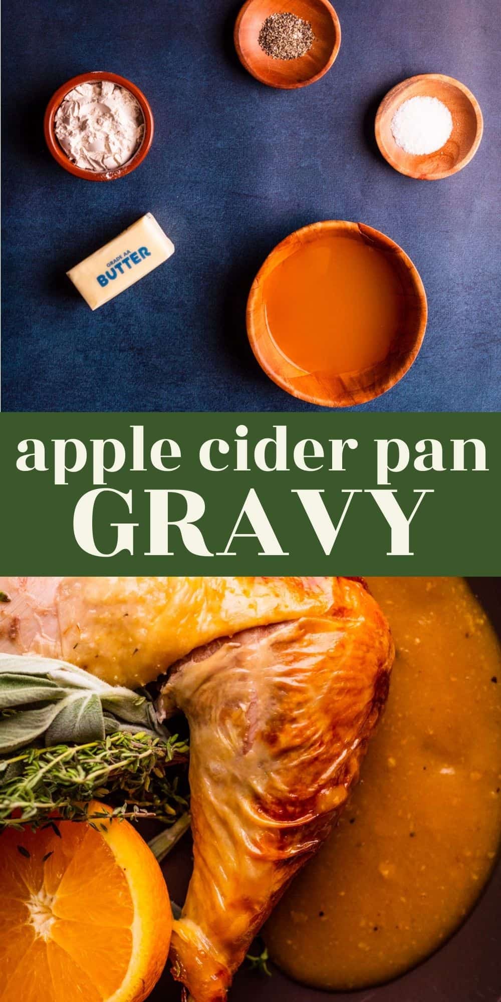Apple Cider Turkey Gravy from Drippings | Scarlati Family Kitchen