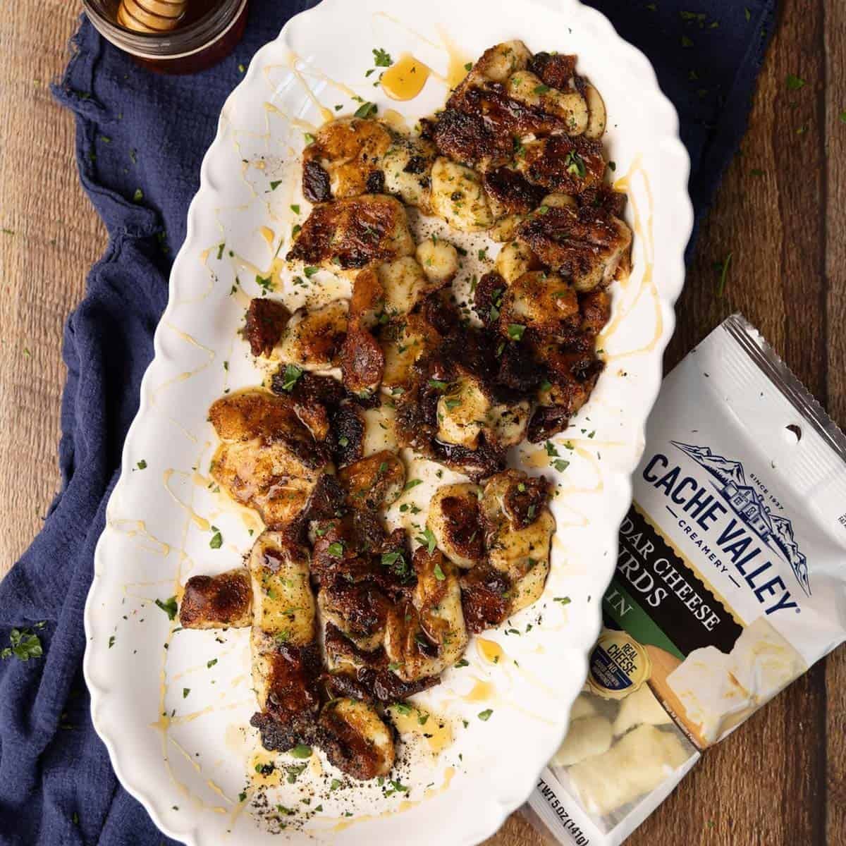Cheese Curds Recipe – Grilled and Drizzled with Hot Honey | Scarlati ...