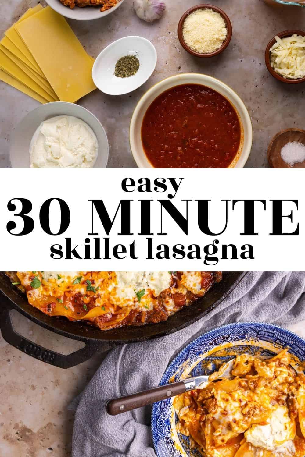 Easy Skillet Lasagna (30 Minute Recipe!) | Scarlati Family Kitchen
